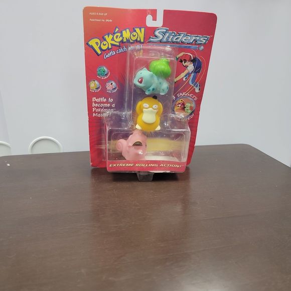 Pokemon | Toys | Pokemon Sliders Bulbasaur Psyduck And Clefairy | Poshmark